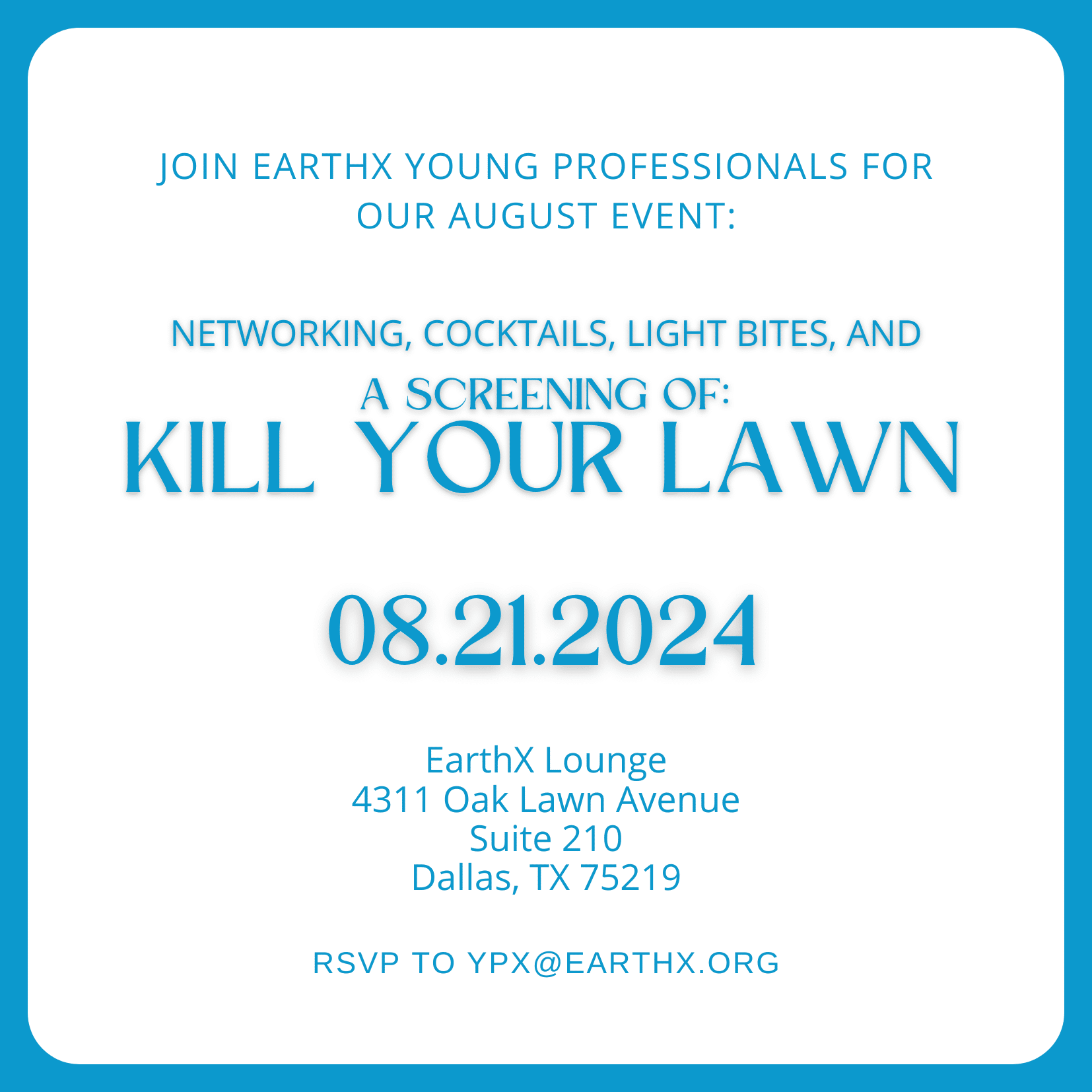 YPX | August Event - EarthX